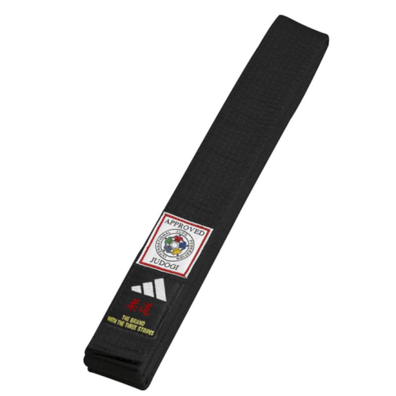 ADIDAS IJF Elite Judo Black Belt with Kanji – Fight Club Store
